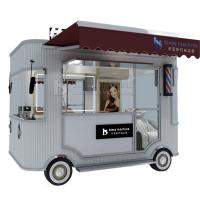 China Material Electric Mobile Hair Cut Shave Perm Style Salon Barber Shop Van Truck Trailer for sale