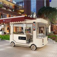 China Material Electric Mobile Hair Cut Shave Perm Style Salon Barber Shop Van Truck Trailer for sale