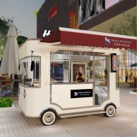 China Material Electric Mobile Hair Cut Shave Perm Style Salon Barber Shop Van Truck Trailer for sale