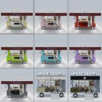 China Material Electric Mobile Hair Cut Shave Perm Style Salon Barber Shop Van Truck Trailer for sale
