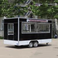 China Mobile Square Fast Food Snack Trailer for Multipurpose Sales of Various Commodities for sale
