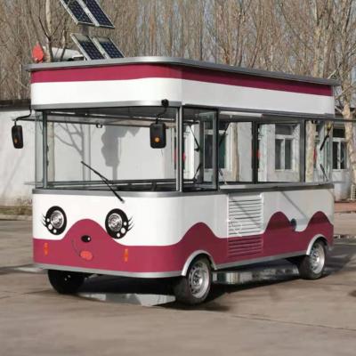 China Multipurpose Electric Mobile Fast Food Snack Beverage Catering Van Truck Kiosk Cart for sale