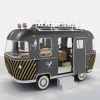 China 1000kg Stainless Steel Electric Mobile Hair Cut Salon Barber Shop Van Truck Trailer for sale