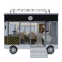 China 3.0kw Electric Mobile Hair Cut Salon Barber Shop Style Design Perm Van Truck Trailer Cart for sale