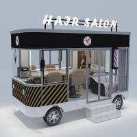 China 3.0kw Electric Mobile Hair Cut Salon Barber Shop Style Design Perm Van Truck Trailer Cart for sale