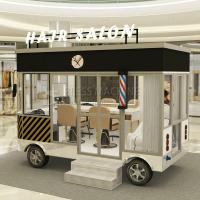 China 3.0kw Electric Mobile Hair Cut Salon Barber Shop Style Design Perm Van Truck Trailer Cart for sale