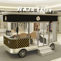 China 3.0kw Electric Mobile Hair Cut Salon Barber Shop Style Design Perm Van Truck Trailer Cart for sale