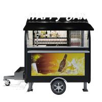 China 2022 Electric Mobile Iced Fresh Beer Wine Cocktail Drink Bar Van Trailer for Customers for sale