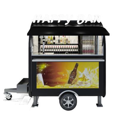 China 2022 Electric Mobile Iced Fresh Beer Wine Cocktail Drink Bar Van Trailer for Customers for sale