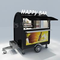 China 2022 Electric Mobile Iced Fresh Beer Wine Cocktail Drink Bar Van Trailer for Customers for sale