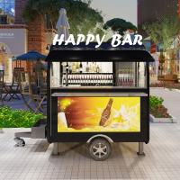 China 2022 Electric Mobile Iced Fresh Beer Wine Cocktail Drink Bar Van Trailer for Customers for sale