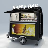China 2022 Electric Mobile Iced Fresh Beer Wine Cocktail Drink Bar Van Trailer for Customers for sale
