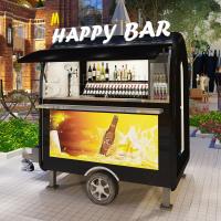 China 2022 Electric Mobile Iced Fresh Beer Wine Cocktail Drink Bar Van Trailer for Customers for sale