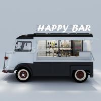 China External Power Supply Electric Mobile Wine Cocktail Drink Bar Van Truck Trailer Cart for sale