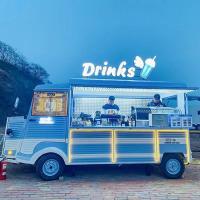 China External Power Supply Electric Mobile Wine Cocktail Drink Bar Van Truck Trailer Cart for sale
