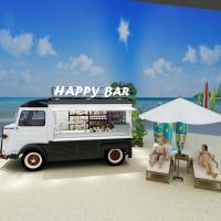 China External Power Supply Electric Mobile Wine Cocktail Drink Bar Van Truck Trailer Cart for sale
