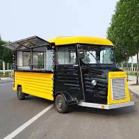 China 4 Road Wheels Electric Mobile Van for Multipurpose Fast Food Snack Catering Drinks Coffee for sale