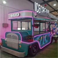 China Customized 2022 Multifunctional Ice Cream Cold Drink Coffee Milky Tea Trailer Van Truck for sale