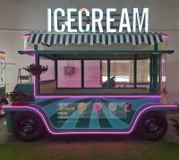 China Customized 2022 Multifunctional Ice Cream Cold Drink Coffee Milky Tea Trailer Van Truck for sale
