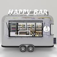 China 2022 Electric Mobile Wine Cocktail Drink Bar Van Customized Length Stainless Steel Trailer for sale
