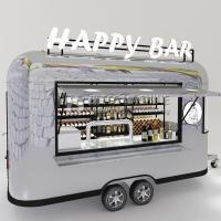 China 2022 Electric Mobile Wine Cocktail Drink Bar Van Customized Length Stainless Steel Trailer for sale