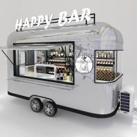China 2022 Electric Mobile Wine Cocktail Drink Bar Van Customized Length Stainless Steel Trailer for sale