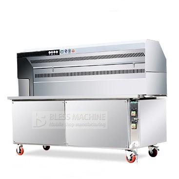 China 4 Wheels Smokeless Barbecue Trolley with Video Technical Support and Trade Assurance for sale