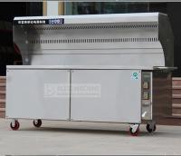 China 4 Wheels Smokeless Barbecue Trolley with Video Technical Support and Trade Assurance for sale