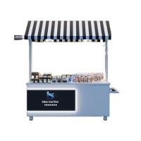 China 4wheels multipurpose mobile commodity stall trolley handcart for modern stylish outlet for sale