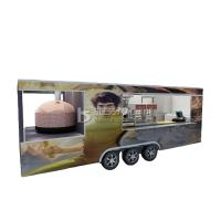 China Customized Multipurpose Mobile Square Style Kung Fu Martial Arts Pizza Food Tow Trailer for sale