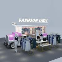 China Customized Lenght 1500kg Mobile Women's Wear Clothing Van Truck Trailer Cart for Outlet for sale