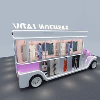 China Customized Lenght 1500kg Mobile Women's Wear Clothing Van Truck Trailer Cart for Outlet for sale