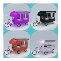 China Multipurpose Mobile Fast Food Snack Beverage Pedal Bicycle Tricycle for Snack Food 2022 for sale