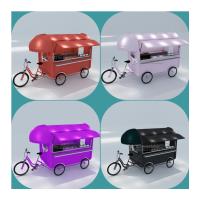 China Multipurpose Mobile Fast Food Snack Beverage Pedal Bicycle Tricycle for Snack Food 2022 for sale
