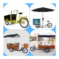 China Multipurpose Mobile Fast Food Snack Beverage Pedal Bicycle Tricycle for Snack Food 2022 for sale
