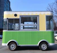 China Mobile Electric Snack and Beverage Catering Van Truck Kiosk Cart for On-the-Go Needs for sale