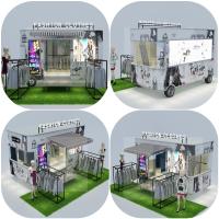 China 1000kg Electric Mobile Clothing Shop Van Truck for Men's Women's and Children's Wear for sale