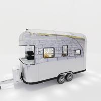 China Stainless Steel Mobile Cake-Shop Trailer for On-the-Go Chocolate and Cookie Sales for sale