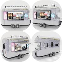 China Stainless Steel Mobile Cake-Shop Trailer for On-the-Go Chocolate and Cookie Sales for sale