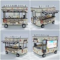 China Stainless Steel Mobile Cake-Shop Trailer for On-the-Go Chocolate and Cookie Sales for sale