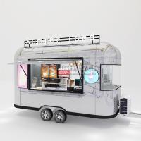 China Outlet Mobile Ice Cream Beverage Food Snack Van Trailer Boutique with 1000kg Capacity for sale