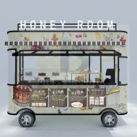 China Electric Mobile Cake Dessert Biscuit Cookie Chocolate Van Truck Cart 40kms per hr Speed for sale