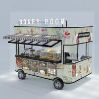 China Electric Mobile Cake Dessert Biscuit Cookie Chocolate Van Truck Cart 40kms per hr Speed for sale
