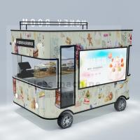 China Electric Mobile Cake Dessert Biscuit Cookie Chocolate Van Truck Cart 40kms per hr Speed for sale