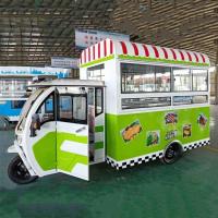 China 2023 Multipurpose Mobile Electric Fast Food Snack Tricycle Pedicab and Battery Powered for sale