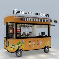 China 1000kg Electric Mobile Ice Cream Cold Drink Coffee Milky Tea Van Truck for Summer Iced for sale