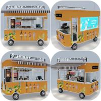 China 1000kg Electric Mobile Ice Cream Cold Drink Coffee Milky Tea Van Truck for Summer Iced for sale