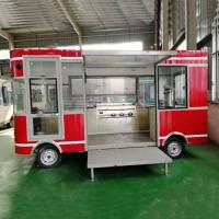 China Electric Mobile Clothing Truck with Scarf Bag Shoes Raw Material Corn and Galvanized Steel for sale