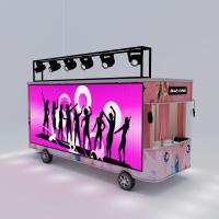 China Electric Mobile Clothing Truck with Scarf Bag Shoes Raw Material Corn and Galvanized Steel for sale