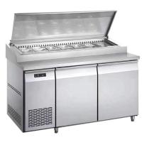 China Single Door Super Performance Salad Bar Pizza Prep Table Refrigerator with Low Investment for sale